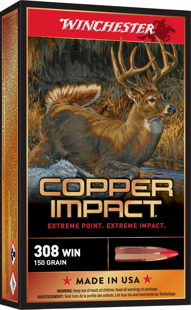 Winchester Deer Season Copper Impact .308 Winchester 150 Grain ...